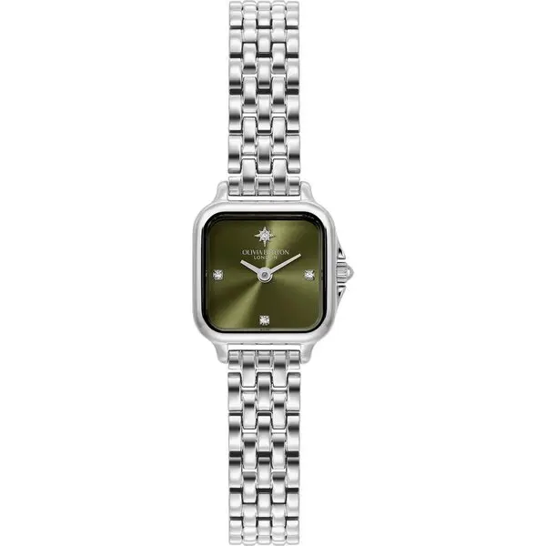 OLIVIA BURTON Mini Grosvenor Bracelet Watch - Green