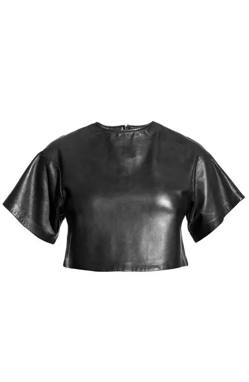 AS By DF Beck Upcycled Leather Tee