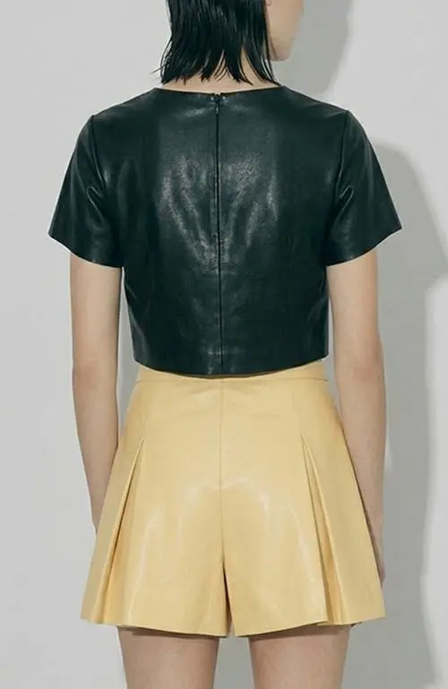 AS By DF Beck Upcycled Leather Tee
