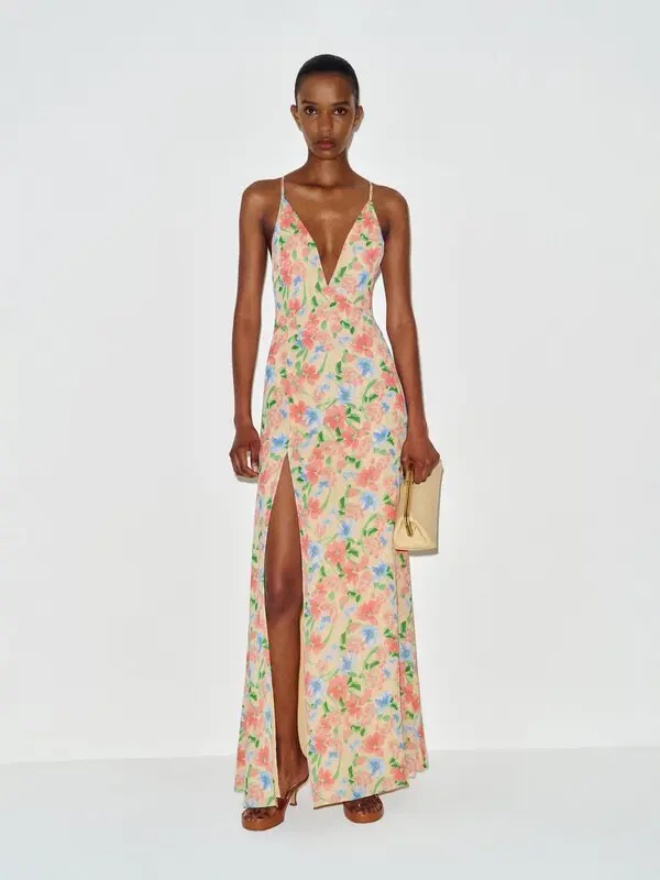 REFORMATION Zani Dress - Yellow