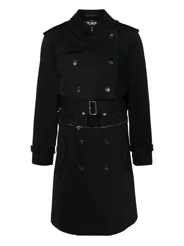 BLACK COMME DES GARÇONS Twill Trench Coat