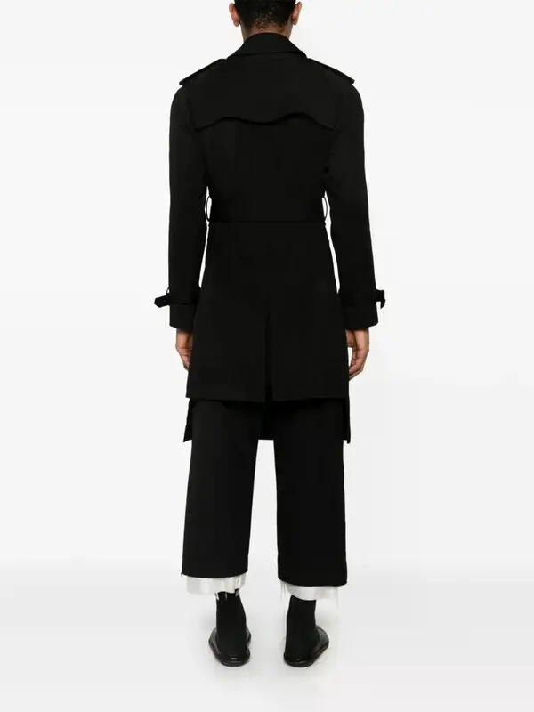 BLACK COMME DES GARÇONS Twill Trench Coat