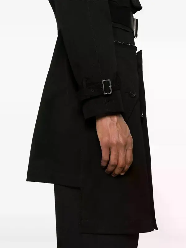 BLACK COMME DES GARÇONS Twill Trench Coat