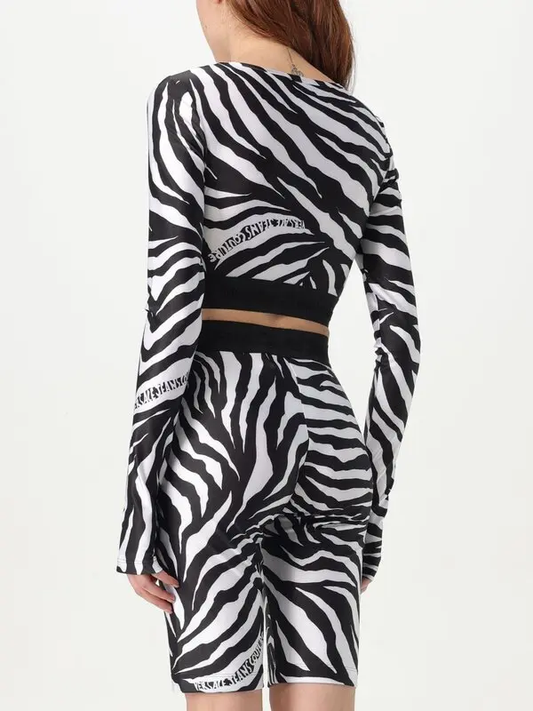 Versace Zebra Print Cropped Top