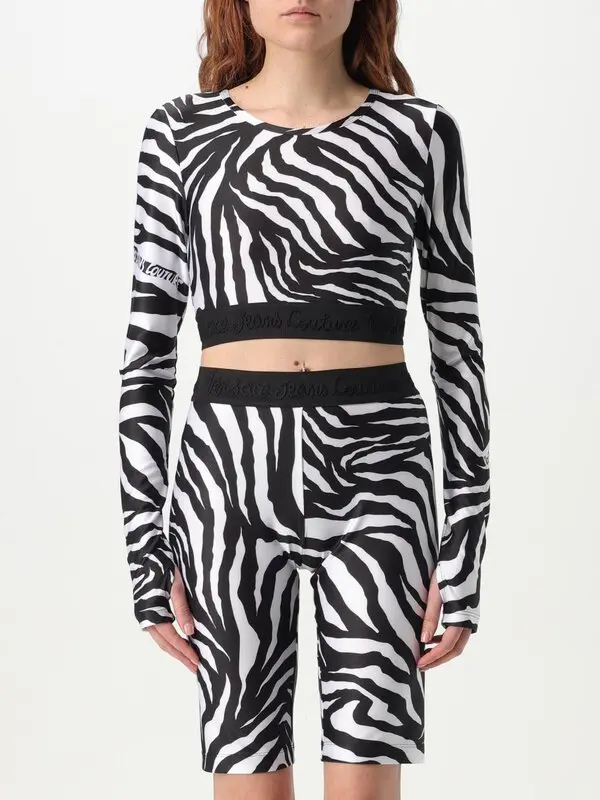Versace Zebra Print Cropped Top