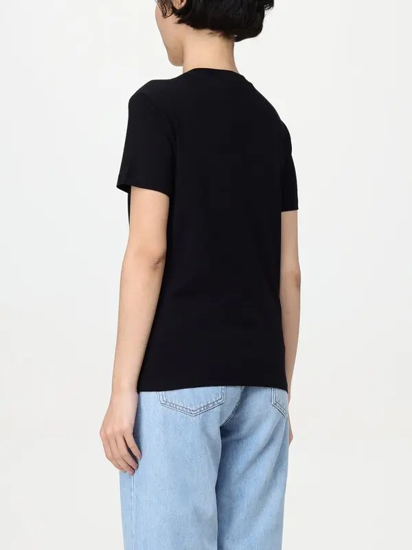 Just Cavalli T-shirt With Embellished Logo - Black
