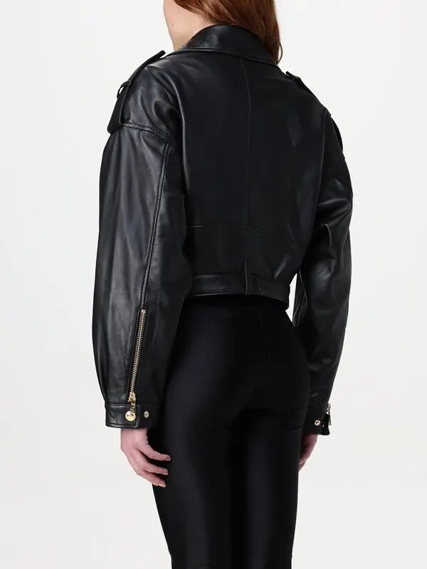 Just Cavalli Leather Biker Jacket