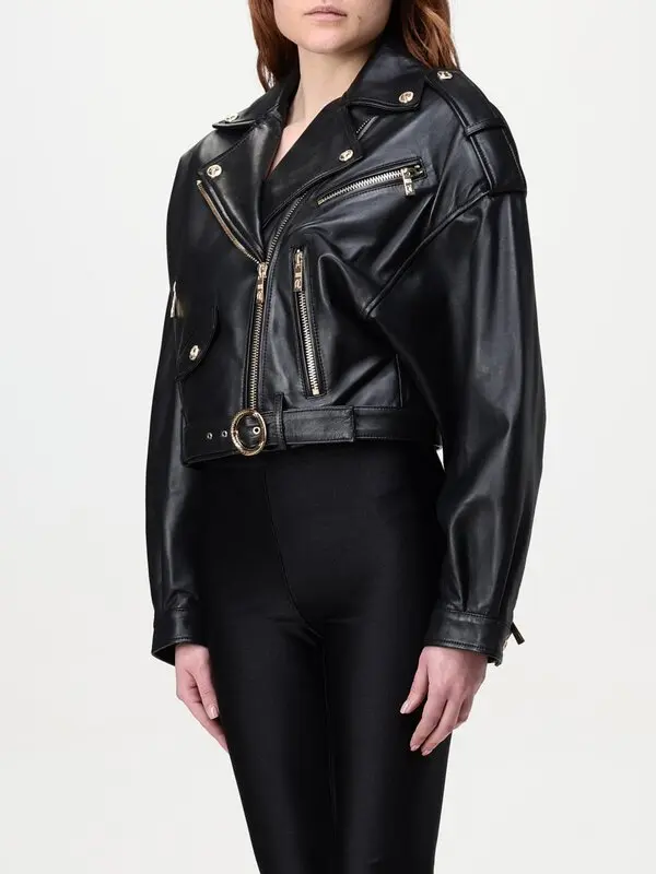 Just Cavalli Leather Biker Jacket