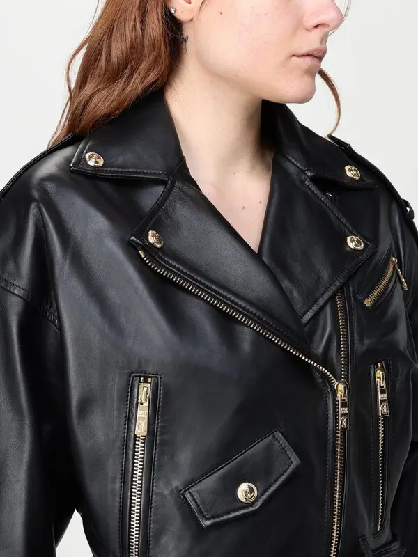Just Cavalli Leather Biker Jacket