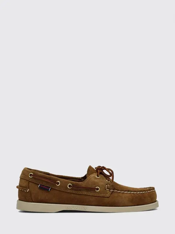 SEBAGO Suede Loafers With Lace-up Detail - Sand