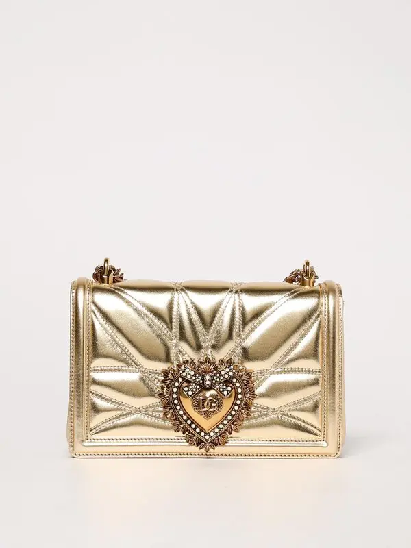 Dolce & Gabbana Quilted Heart Embellished Mini Bag - Dark