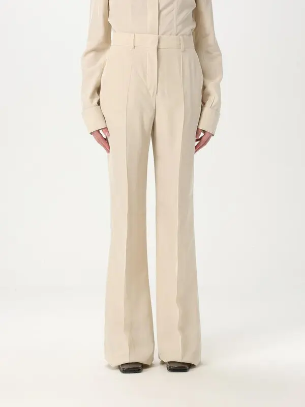 Sportmax Tailored Wide Leg Trousers - Ivory