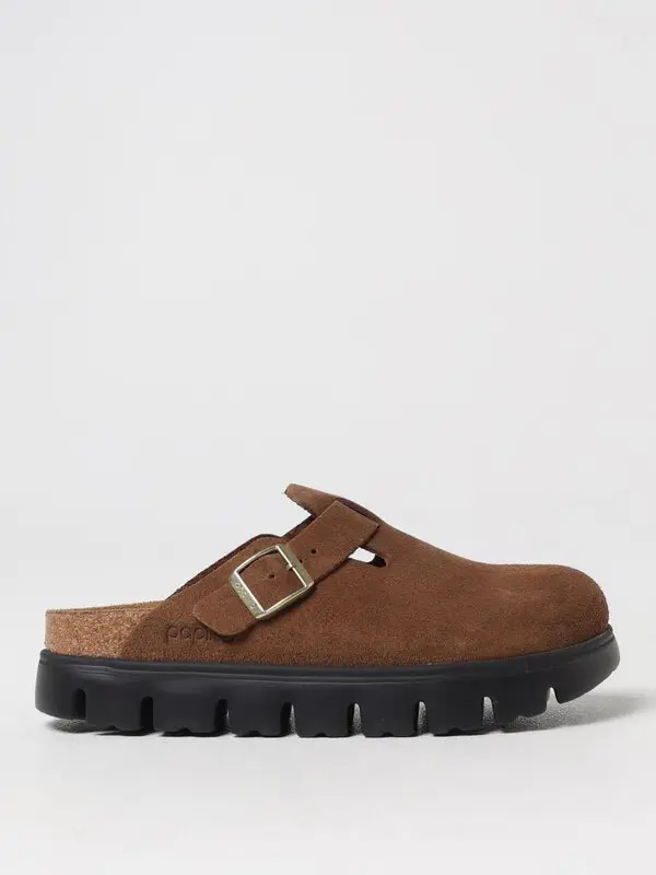 BIRKENSTOCK Buckled Clogs - Brown