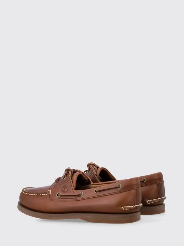 Timberland Leather Loafers With Lace-up Detail - Brown