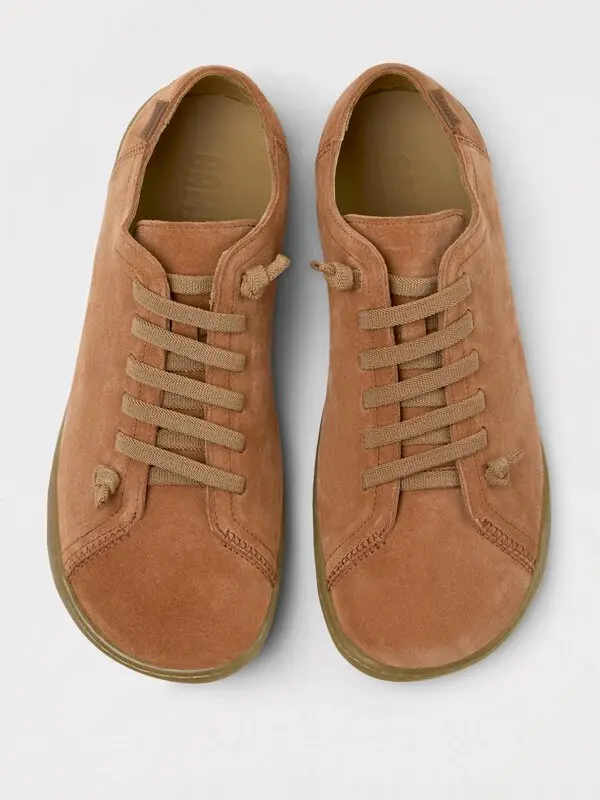 Camper Lace-up Suede Sneakers - Red