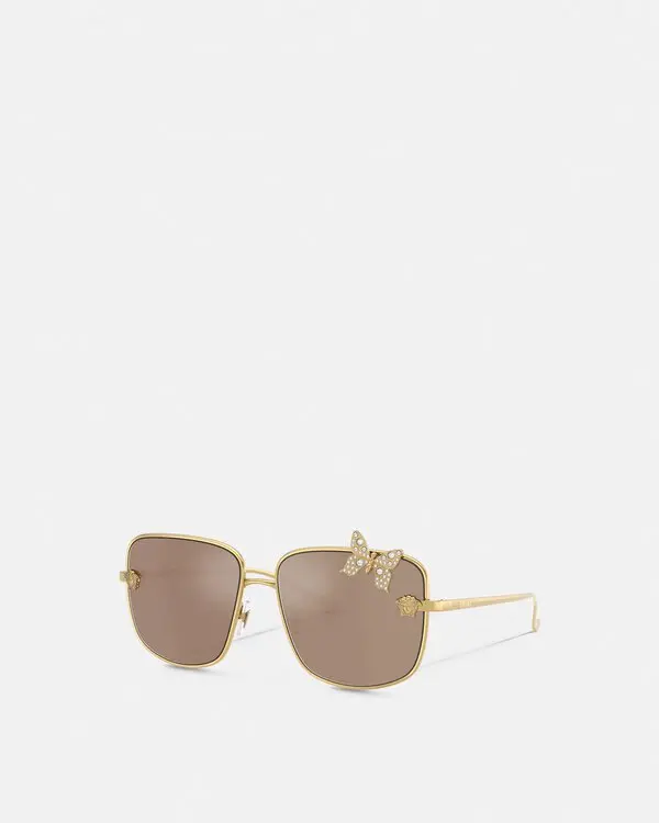 Versace Medusa Butterfly Sunglasses - Pink+gold-plated