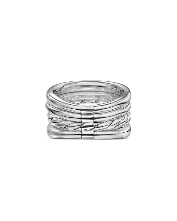 David Yurman Dy Mercer Four Row Diamond Ring