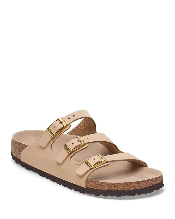 BIRKENSTOCK Florida Buckle Sandals - Beige