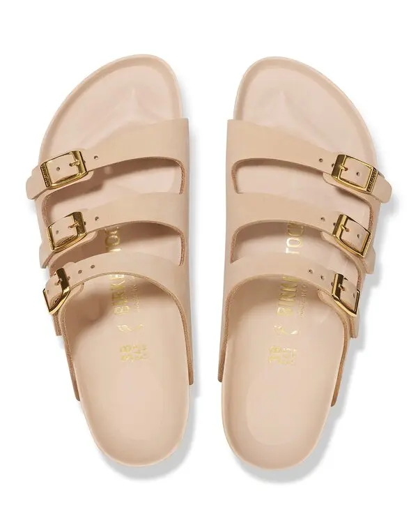 BIRKENSTOCK Florida Buckle Sandals - Beige