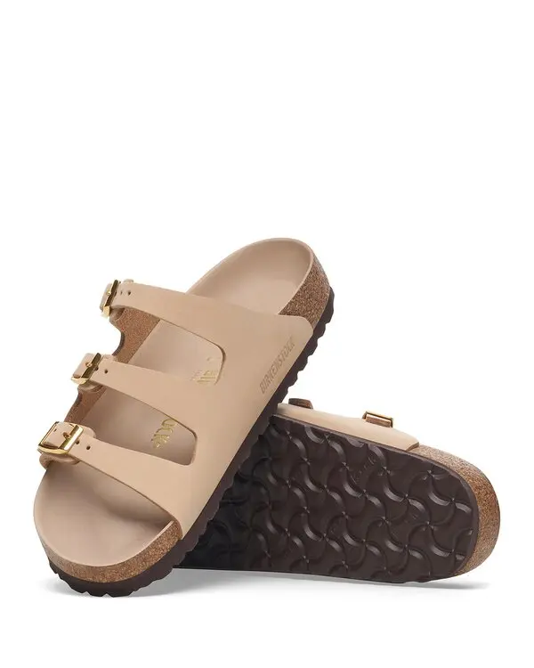 BIRKENSTOCK Florida Buckle Sandals - Beige