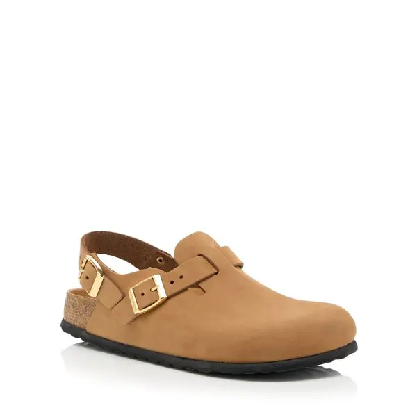 BIRKENSTOCK Tokio Leather Clogs - Beige