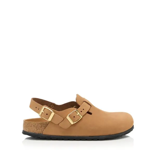 BIRKENSTOCK Tokio Leather Clogs - Beige