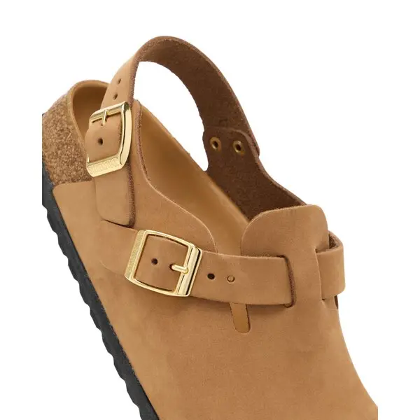 BIRKENSTOCK Tokio Leather Clogs - Beige