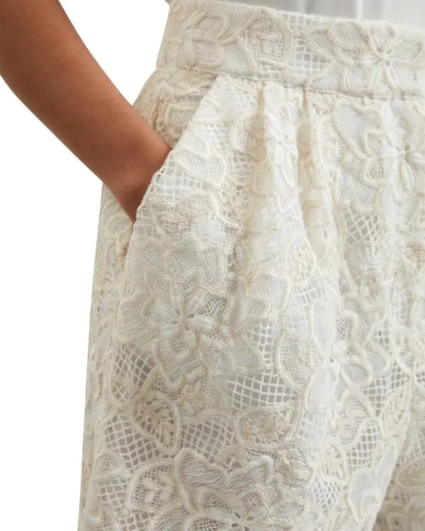 Ted Baker London Bowia Lace Tailored Shorts
