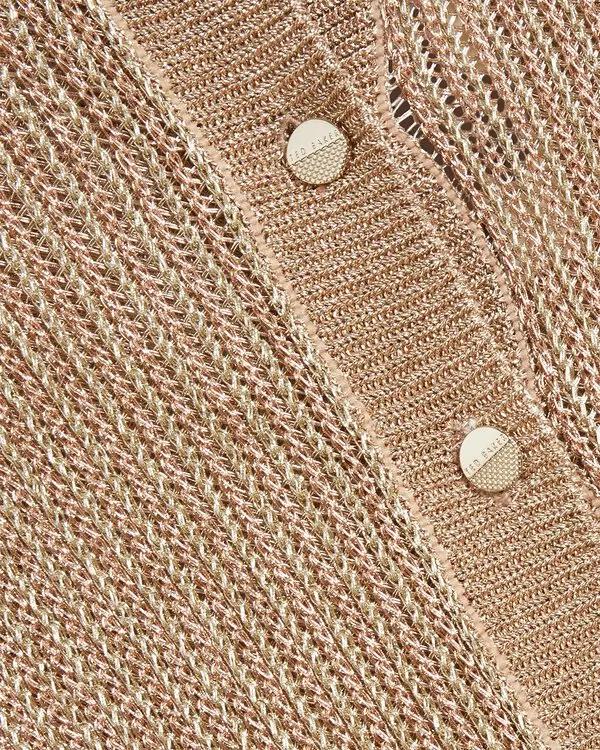 Ted Baker London Manya Chainmail Knit Cardigan