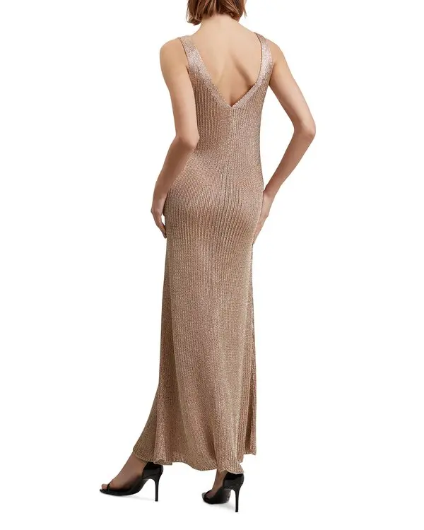 Ted Baker London Alarna Metallic Knit Maxi Dress In Gold - 43% Off |  Editorialist