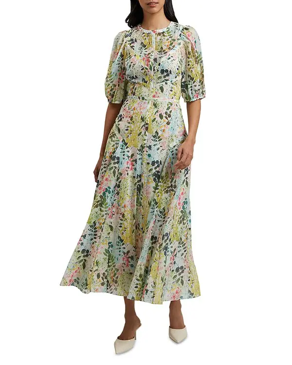 Ted Baker London Kandea Puff Sleeve Midi Dress