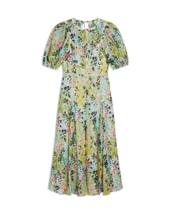 Ted Baker London Kandea Puff Sleeve Midi Dress