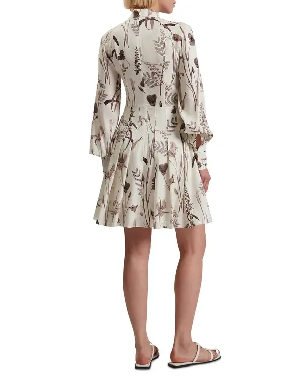 Ted Baker London Elodiza Linen Silk Floral Mini Dress