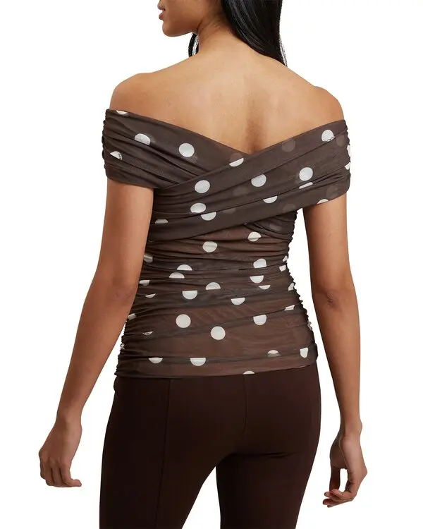 Ted Baker London Printed Mesh Top