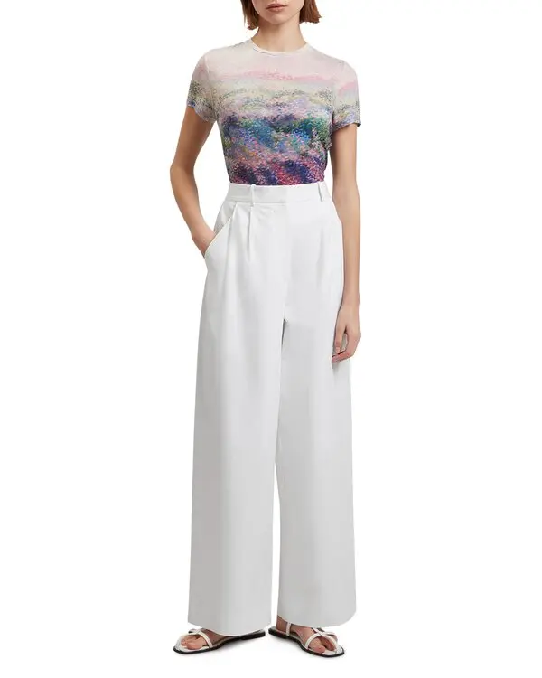 Ted Baker London Zozia Pleat Front High Waisted Trousers
