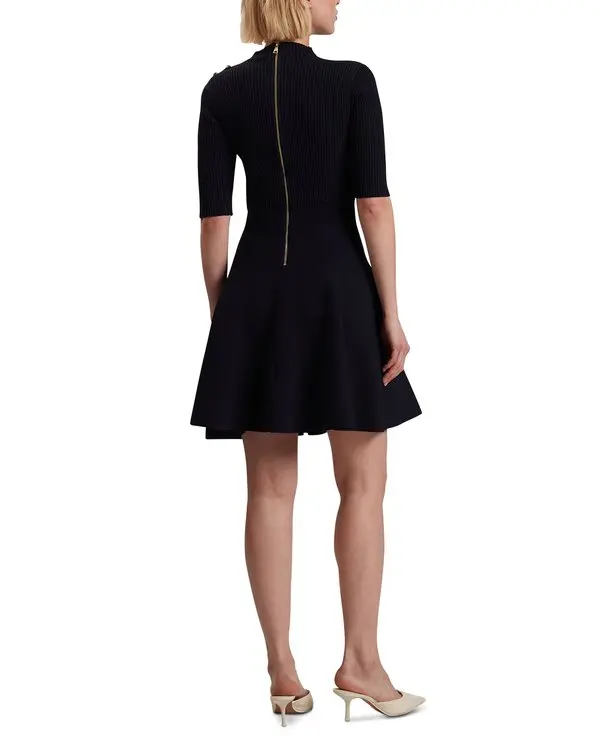 Ted Baker London Ribbed Knit Skater Dress In Navy - 83% Off | Editorialist