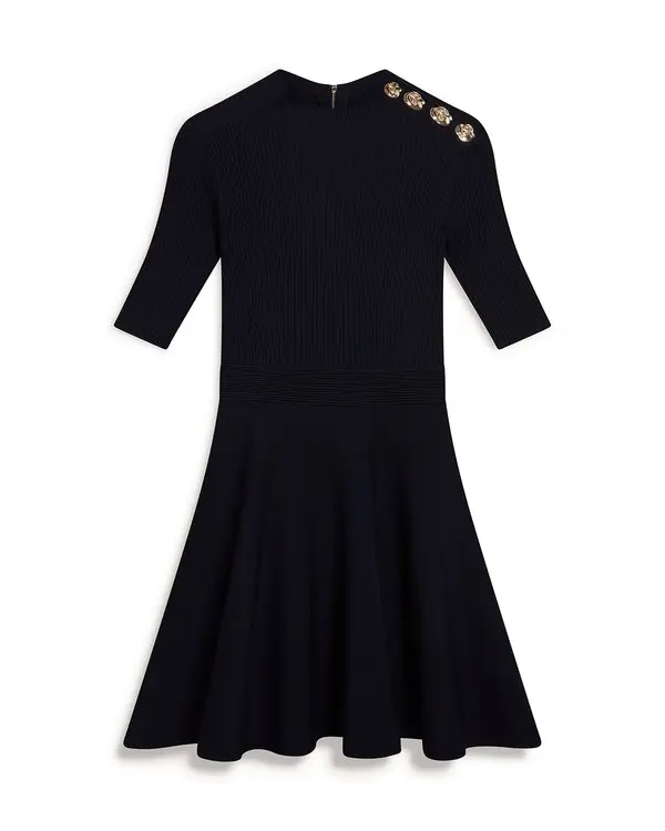 Ted Baker London Ribbed Knit Skater Dress