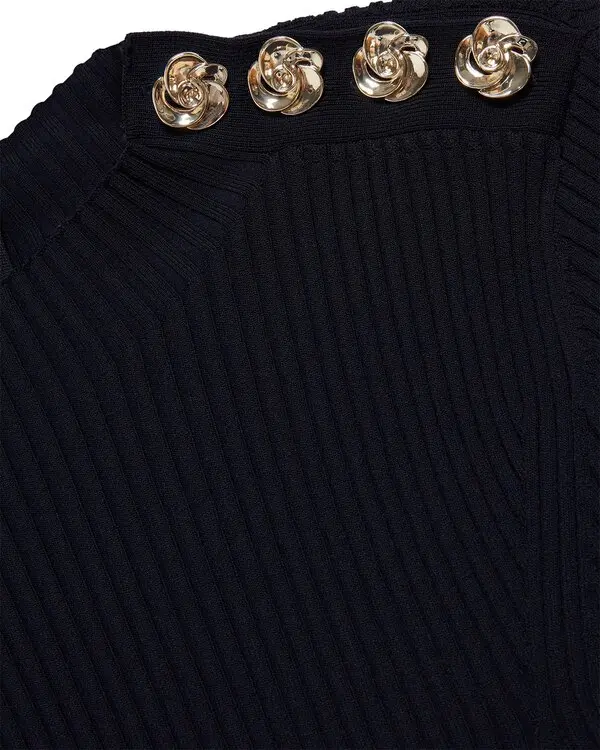 Ted Baker London Ribbed Knit Skater Dress