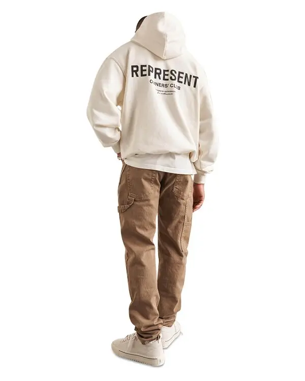 REPRESENT Owners Club Oversized Hoodie - Flat White