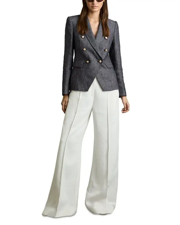 REISS Petites Double Breasted Blazer