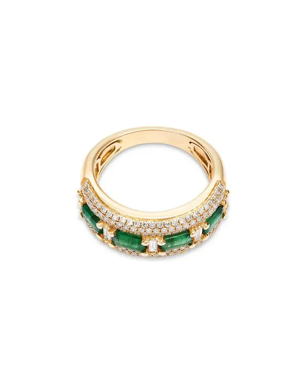 Bloomingdale'S Emerald And Diamond Ring