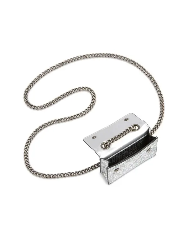 Kurt Geiger Micro Kensington Crossbody Bag - Silver