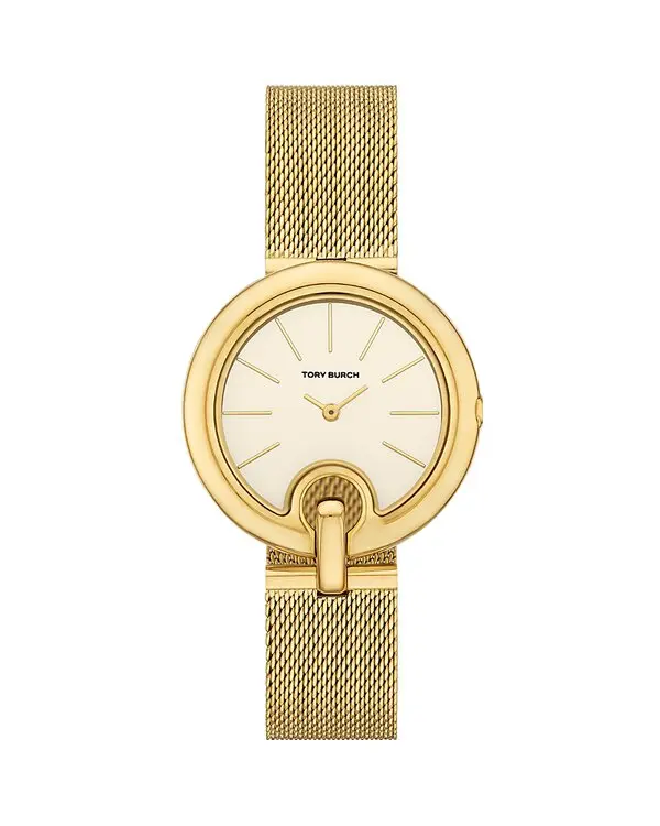 Tory Burch Pierced Watch 36mm - Cream/gold