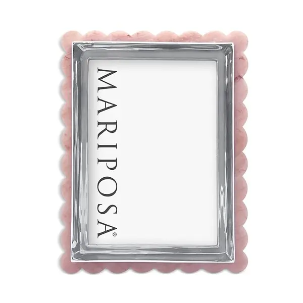 MARIPOSA Acrylic Scallop Frame, 5 X 7 - Pink
