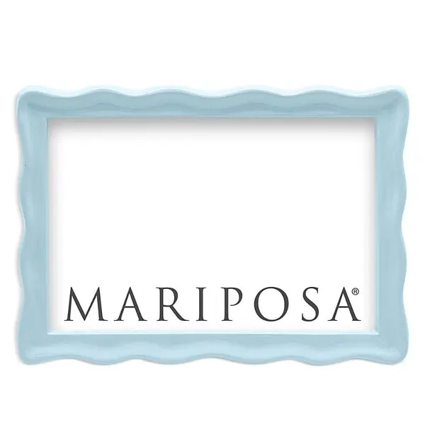 MARIPOSA Wavy Frame, 4 X 6 - Dusty Blue