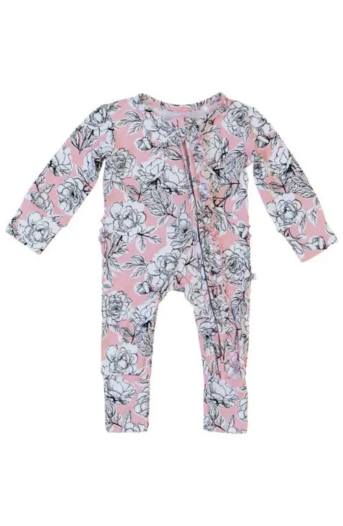LAREE + CO Allie Ruffle Convertible Footie - Floral
