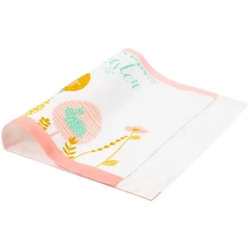 NORTHLIGHT Pastel Eggs Happy Easter Floral Placemats18" And Pinkset Of 4