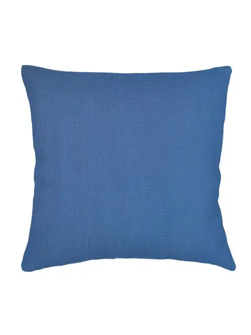 Anaya So Soft Linen Pillow With Down Insert - Cobalt Blue