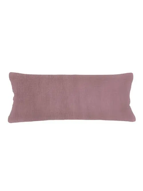 Anaya So Soft Linen Pillow With Down Insert - Mauve