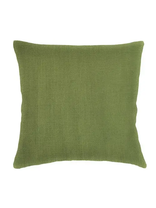 Anaya So Soft Linen Pillow With Down Insert - Pure Green